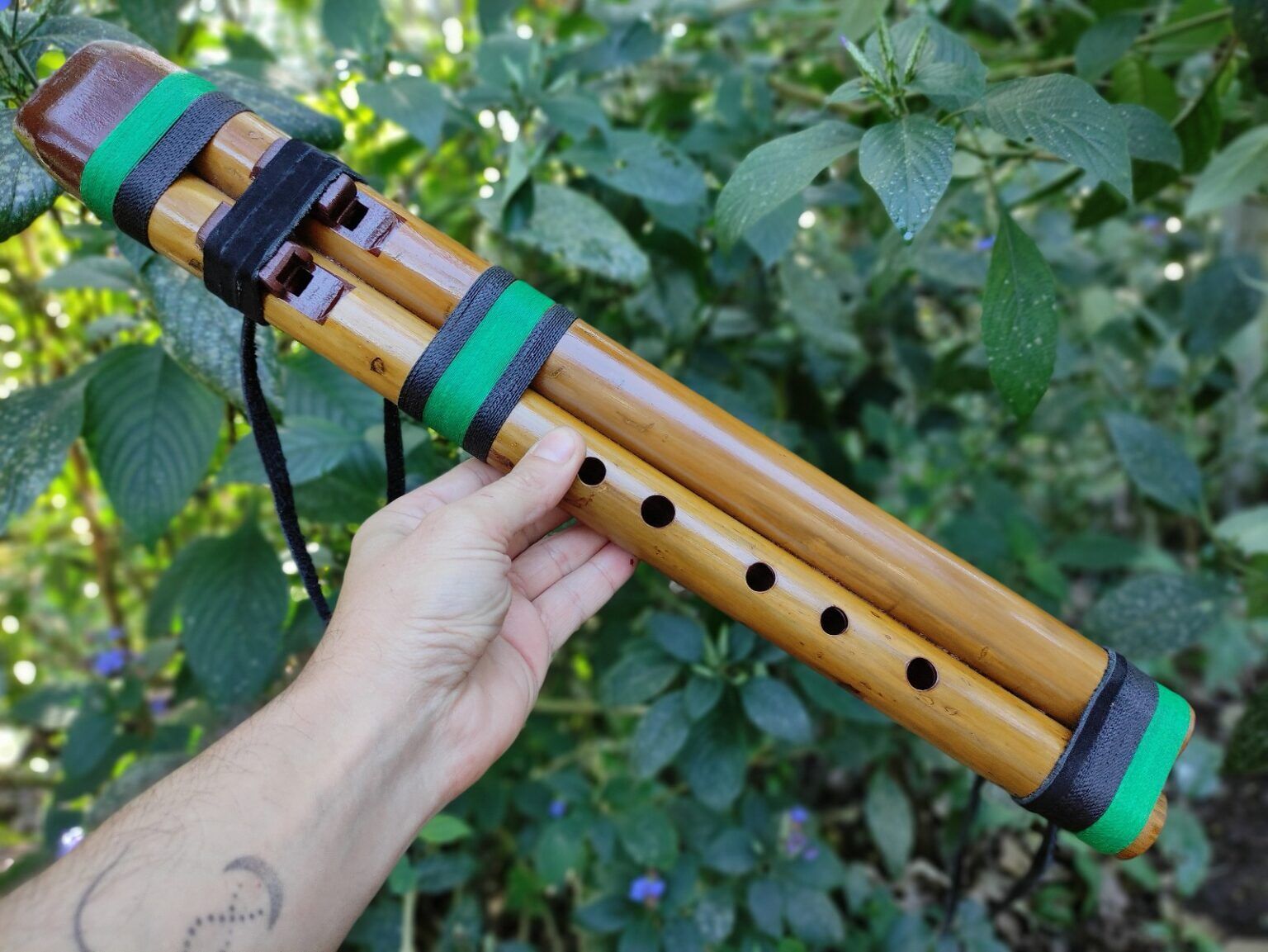 Flauta Estilo Nativa Americana - Série Dupla - River Cane - G | Flauta ...