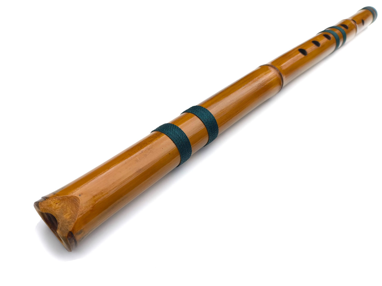 Flauta Estilo Mojave - B Baixo - Bambu Natural | Flauta Nativa Ashar